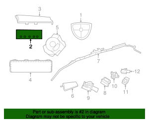 2008-2020 Mopar Air Bag 68086537AE | TascaParts.com
