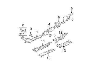 2009 Dodge Ram 3500 Catalytic Converter 68035061AB | TascaParts.com