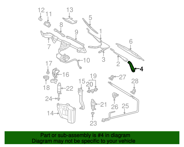 Genuine OEM Wiper Arm Cap | 203-824-01-49 | Fits Select 2001-2003 ...