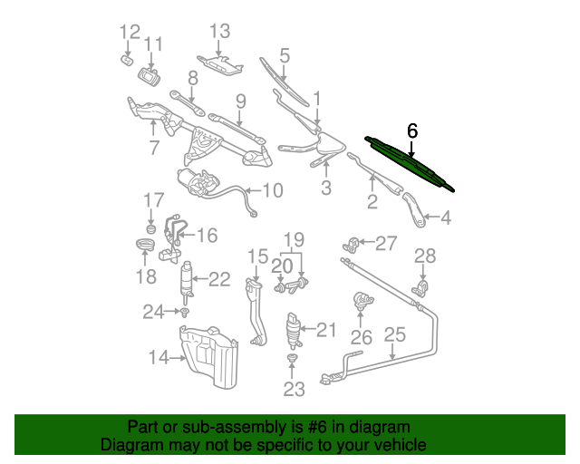 203-820-70-00-90 - Wiper Blade 2003-2009 Mercedes-Benz | MB Parts Express