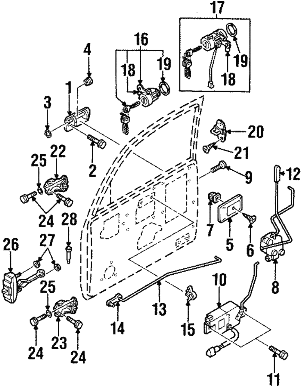 1999-2001 Isuzu VehiCROSS Lock Actuator 8972268260 | Isuzu Parts Center