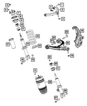 2022-2023 Jeep Air Suspension Spring And Shock Assembly, Left ...
