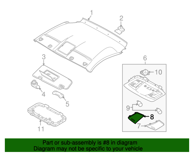 2008-2023 Nissan Lens 26432-JA00A | Nissan Parts Plus