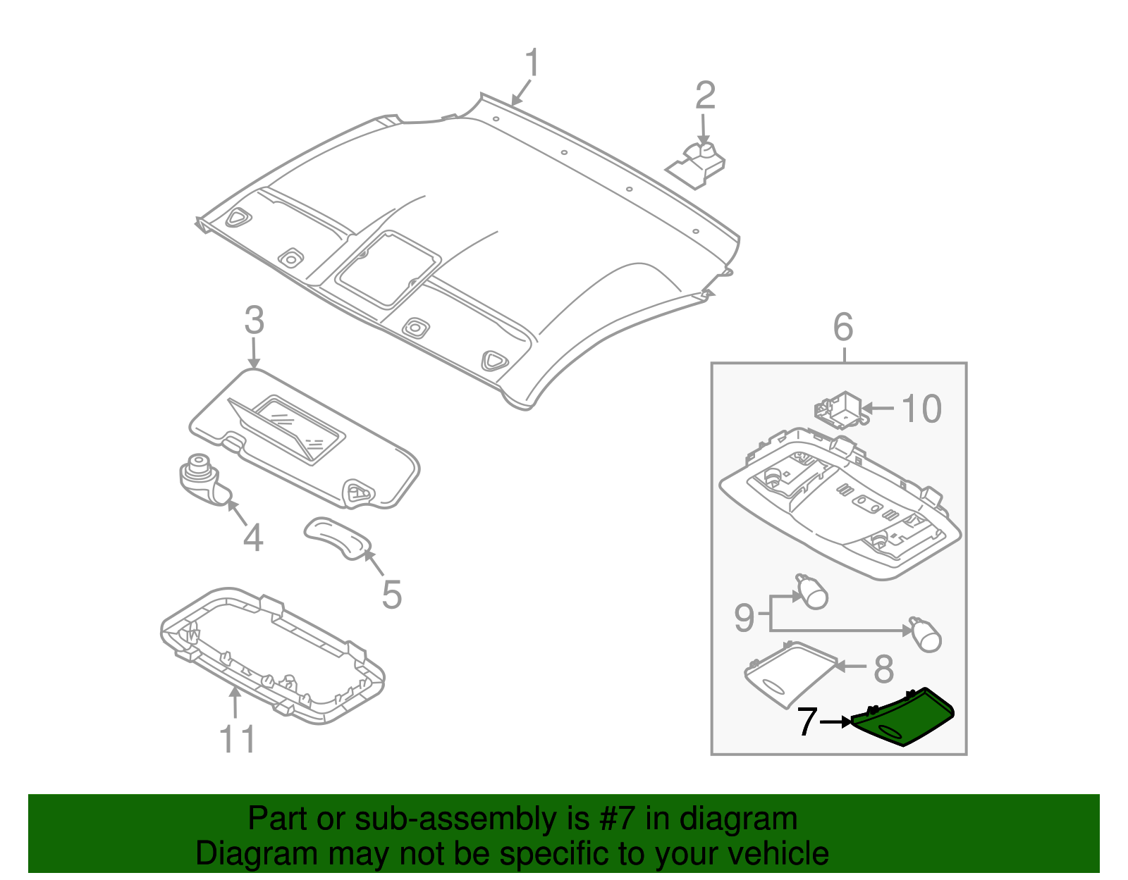 2008-2025 Nissan Lens 26431-JA00A | Nissan Parts Central