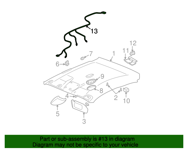 1999-2005 GM Harness Assembly-Dm Lp Wrg 15374583 | GMPartsDirect.com