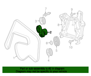 651-200-21-70 - Accessory Drive Belt Tensioner Assembly 2014-2016 ...