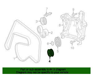 651-200-02-70 - Pulley 2013-2022 Mercedes-Benz | Mercedes-Benz USA Parts