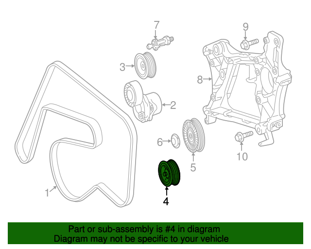 2013-2022 Mercedes-Benz Pulley 651-200-02-70 | MB Parts Center
