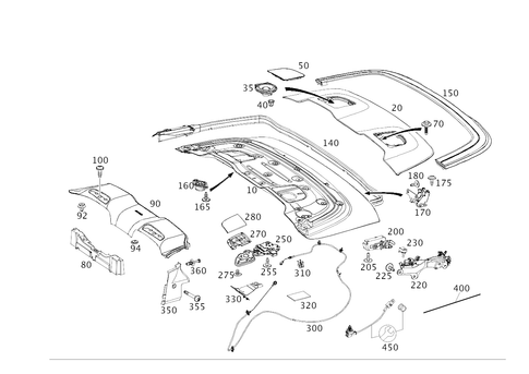 Soft Top Compartment Cover for 2020 Mercedes-Benz C300 | Mercedes-Benz ...