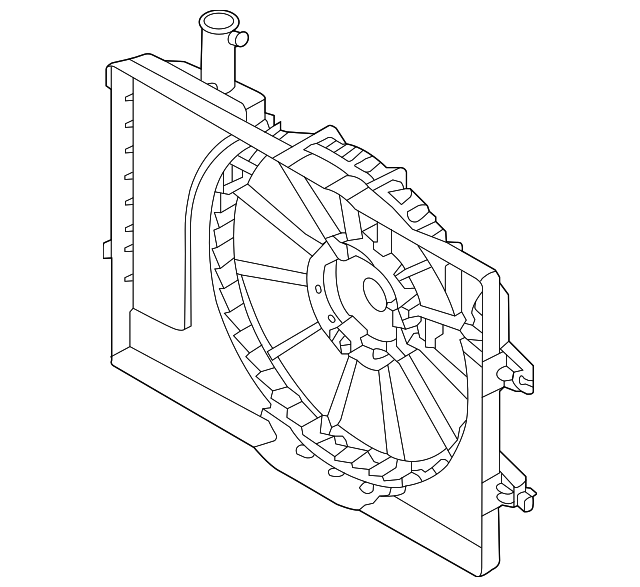 Genuine Fan Shroud for 2017-2020 Hyundai | Part# 25350-F2000 | Hyundai ...