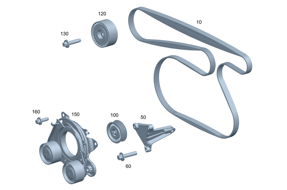 2015-2023 Mercedes-Benz V-Ribbed Belt 003-993-85-96 | Mercedes-Benz Parts
