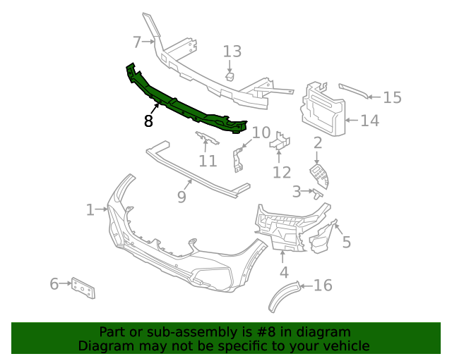 51118070183 - 2020-2021 BMW X6 Absorber (51-11-8-070-183) | BMW of ...