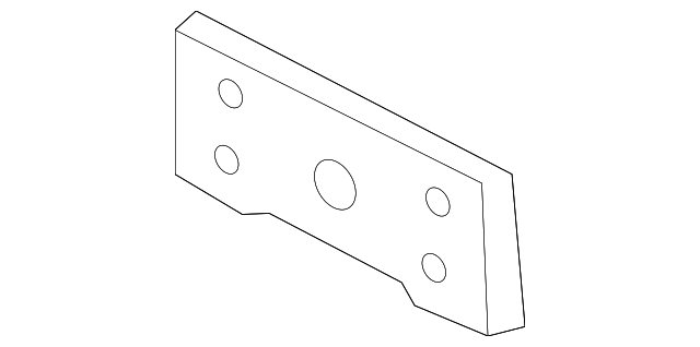 51118069957 - 2020-2021 BMW X6 License Bracket (51-11-8-069-957) | BMW ...