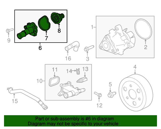 JDE28115 - Engine Coolant Thermostat Kit 2013-2017 Jaguar | AutoNation ...