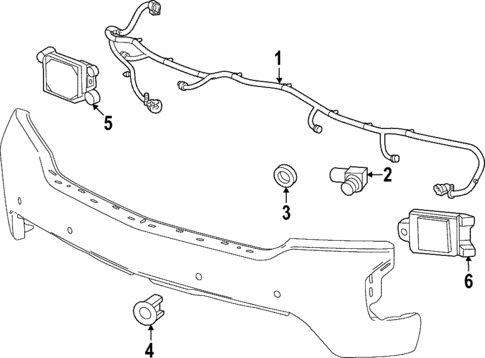 Parking Aid for 2022 Chevrolet Silverado 1500 LTD | GMPartsDirect.com