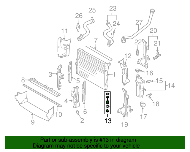 17111437360 - 2003-2006 BMW Radiator Drain Plug (17-11-1-437-360) | BMW ...