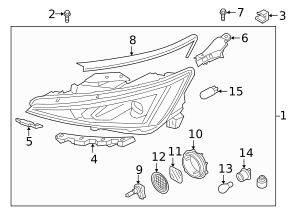 92155-F2500 - Mount Bracket - 2019-2020 Hyundai Elantra | OEM Parts Quick