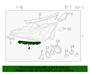 2019-2020 Hyundai Elantra Headlamp Assembly Lower Bracket 92151-F2500 ...