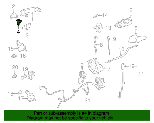 20912091 - Front Door Lock Cylinder 2009-2022 GM | GMPartsNow