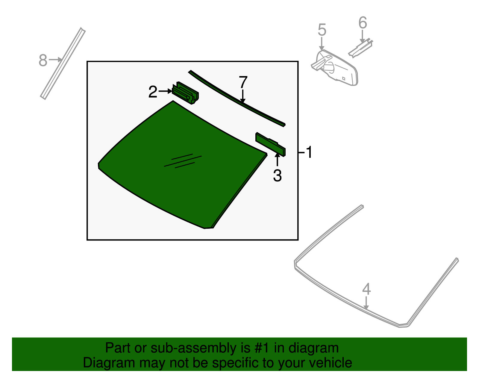 2010-2019 Toyota 4Runner Windshield 56101-35170 | Retail Performance ...
