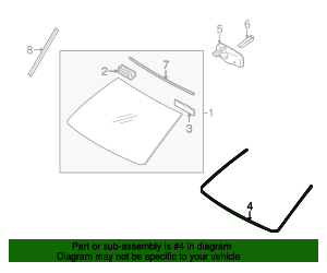 56117-35150 - Dam - 2010-2022 Toyota 4Runner | OEM Genuine Toyota Parts