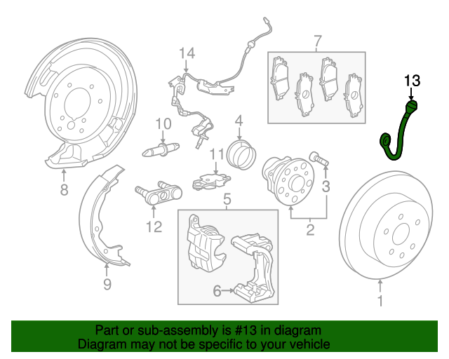 2014-2020 Lexus Brake Hose 90947-02G90 | OEM Parts Online