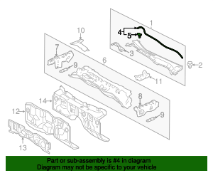 53383-53080 - Cowl Cover Seal 2014-2024 Lexus | AutoNationParts.com
