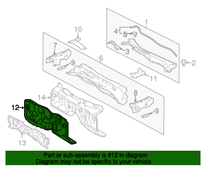 55101-53260 - Firewall 2014-2024 Lexus | AutoNationParts.com
