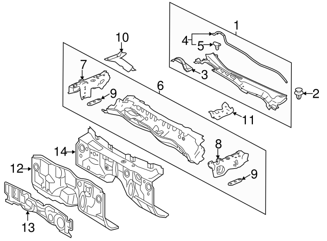 2014-2016 Lexus Engine Compartment Insulation 55210-53110 | Lexus Parts ...