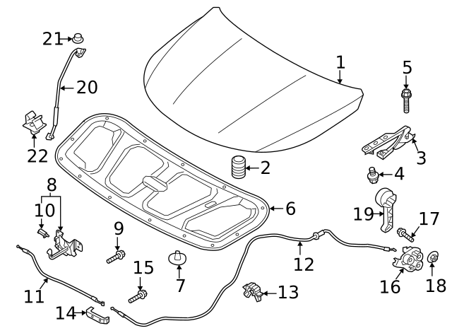 81130-R5000 - Latch 2021-2023 Kia Sorento | Kia.Parts Store