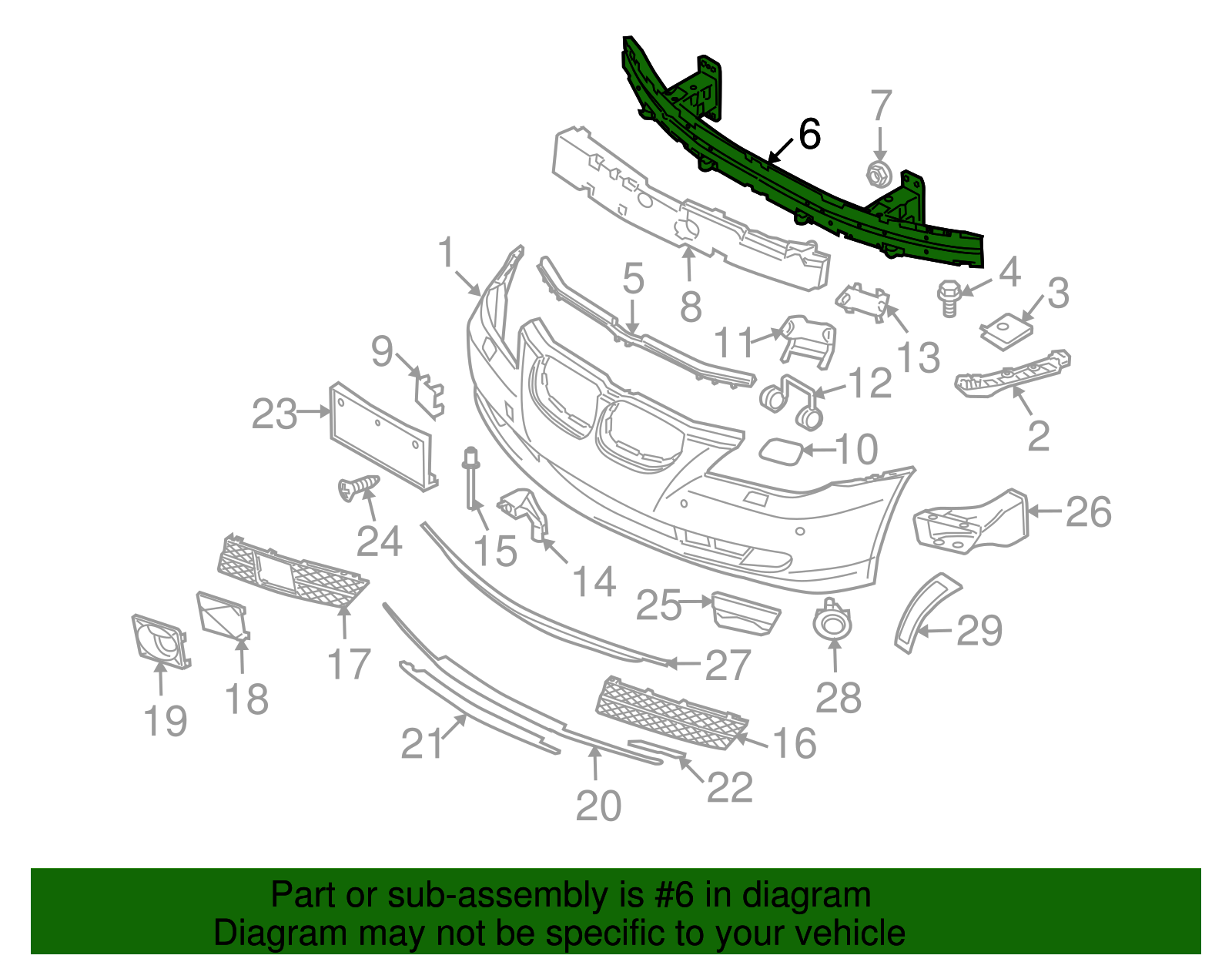 51-11-7-178-087 - Reinforced Beam - 2008-2010 BMW | Buy BMW Parts Now