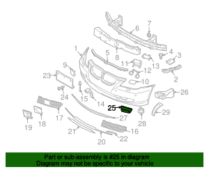 2008-2010 BMW Air Inlet Cover 51117178099 | OEM Parts Online
