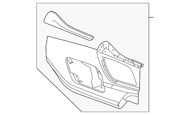 2020-2023 GMC Acadia Black Passenger Side Front Floor Console Extension ...