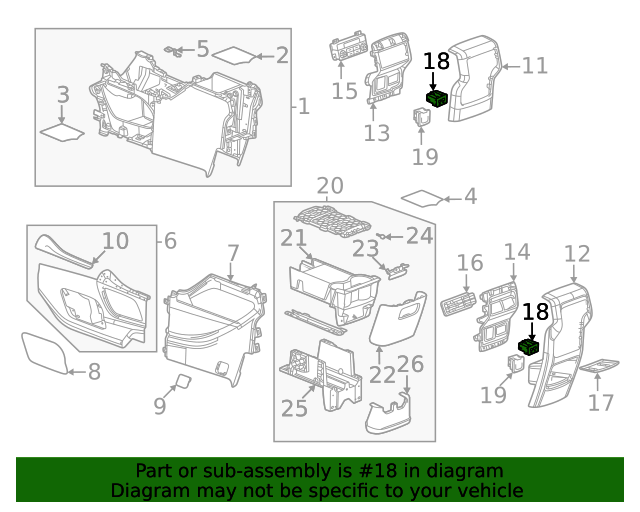 13525891 - Dual Charge Only Receptacle 2019-2023 GM | AutoNationParts.com