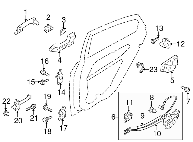 2011-2013 Kia Optima Lock Actuator 81420-2T000 | OEM Parts Online