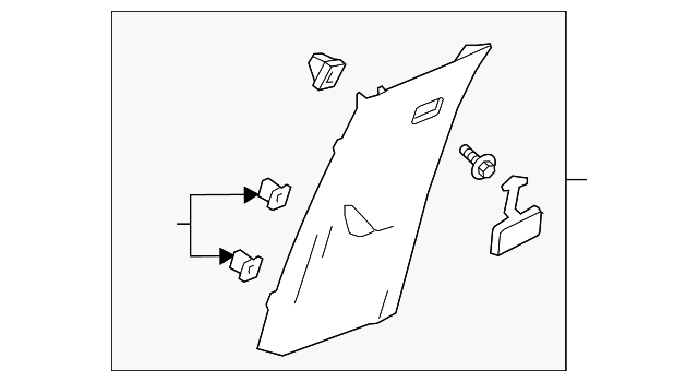 84258230 GM Upper Center Pillar Trim | GM Parts Store