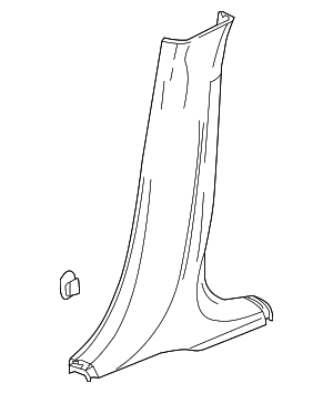 2018-2024 GM Black Driver Side Center Pillar Lower Trim Panel 84564405 ...