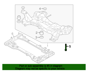 2014-2019 Kia | Engine Cradle Mount Bolt | 62617-A4000 | Kia Auto Parts
