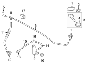 Lexus OEM Washer Hose T-Connector Part# 90075-17010 | OEM Vehicle Parts
