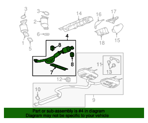 2010-2012 Buick LaCrosse Exhaust Front Pipe 19420103 | QuirkParts
