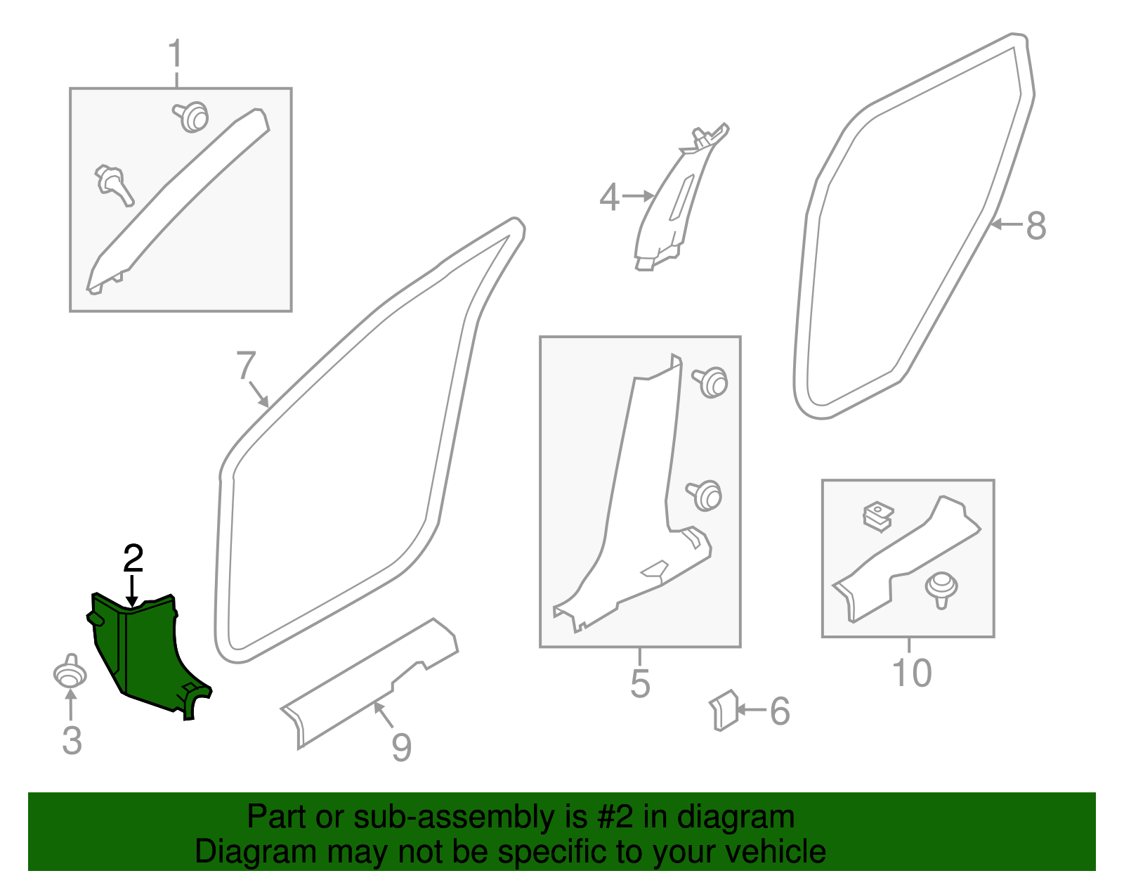 2018-2020 Nissan Rogue Cowl Trim 66901-7FR0B | Sullivan Brothers Nissan