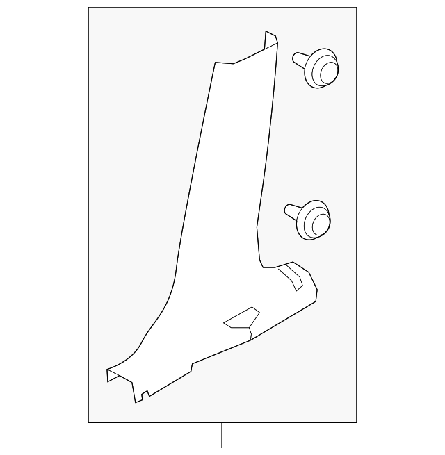 2017-2019 Nissan Rogue Lower Center Pillar Trim - Driver's Side (LH ...