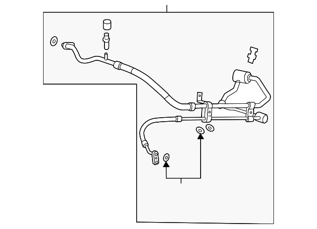 2016-2018 GM Air Conditioning Compressor Hose Assembly 84459871 ...