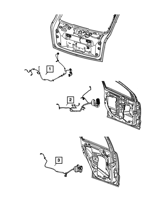 2014-2017 Jeep Compass Lift-Gate Wiring 68194394AE | Mopar eStore