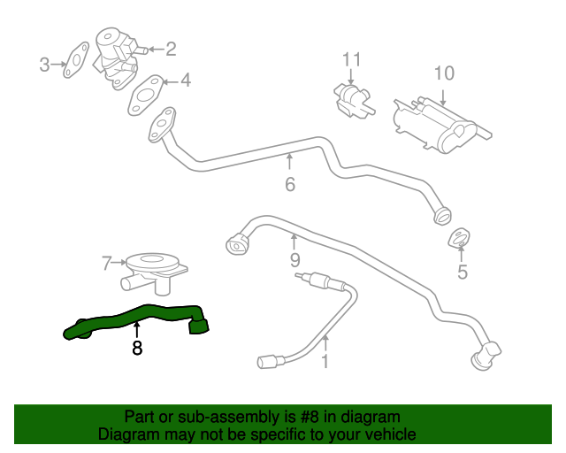 Genuine Connector Hose for 2005-2009 Land Rover | Land Rover Part ...