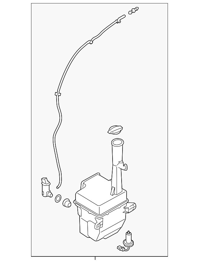98610-F6000 - Washer Reservoir 2017-2020 Kia Cadenza | Kia.Parts Store