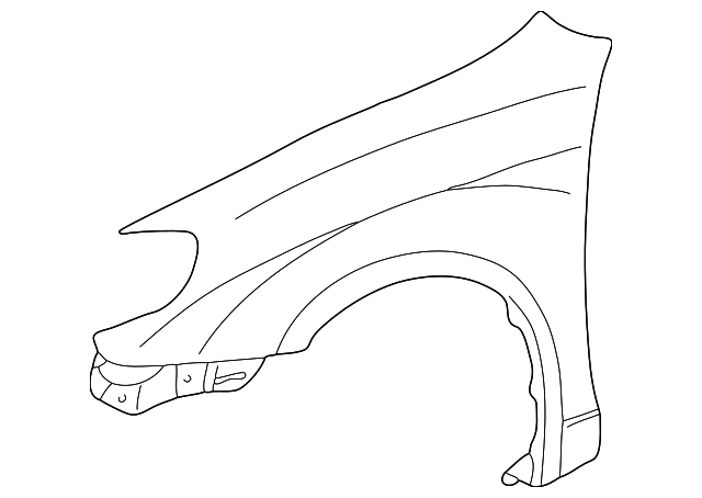 2003-2008 Toyota Corolla Fender 53802-02060 | Toyota Parts Center