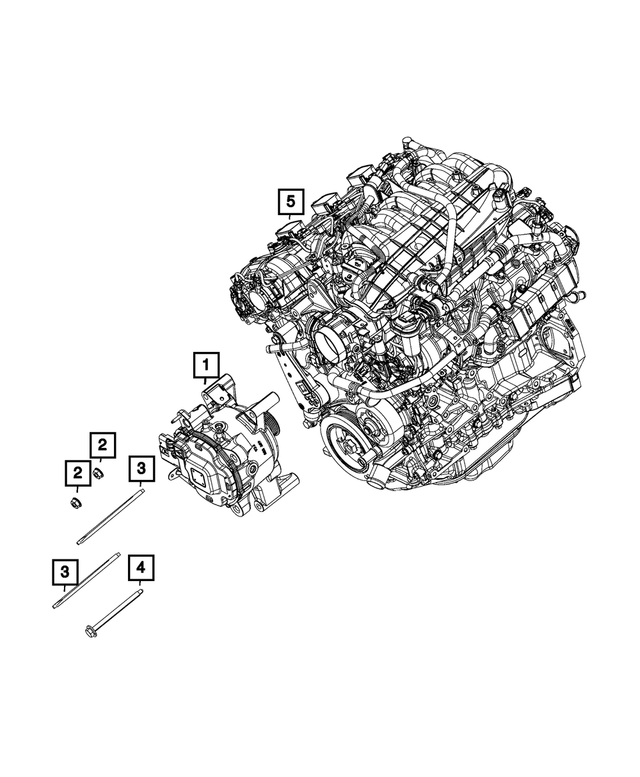 2019-2020 Mopar Engine Generator Kit 68452771AB | MyMoparParts