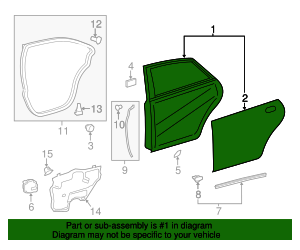 Toyota OEM Door Shell Part# 67003-07031 | OEM Vehicle Parts