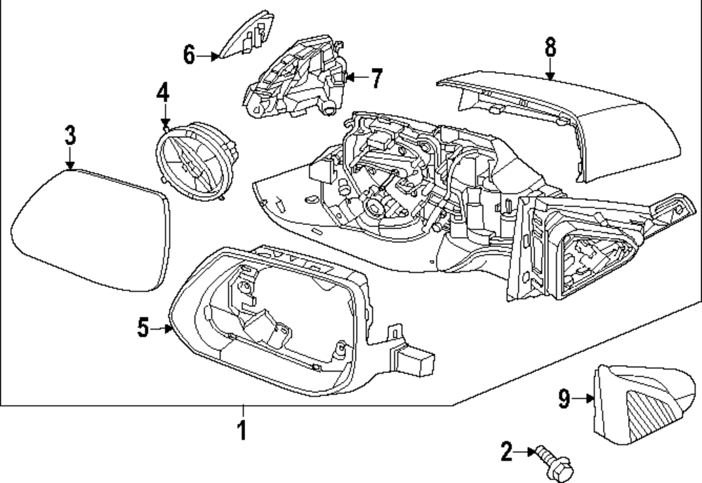 87626-AT010 - Mirror Cover 2023-2025 Kia | Kia.Parts Store
